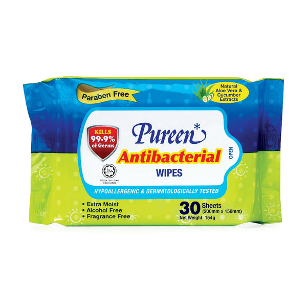 [PUREEN] Baby Wipes 30s 80s 100s Antibacterial Wipes - Fabulous Mom